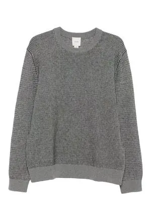 Calvin Klein Waffle-knit Crew-neck Sweater - Grey