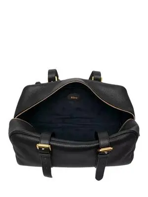 Mulberry Grained Leather Tote Bag With Buckle Detail - Black