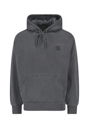 Carhartt Work In Progress Carhartt WIP Logo Cotton Hoodie Black