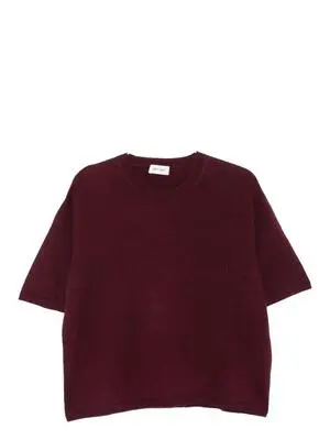 Soft Goat Cashmere T-shirt - Red