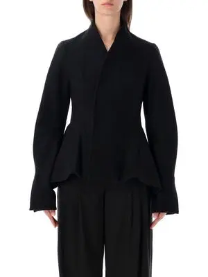 Rick Owens RICK OWENS Asymmetrical Wrap Jacket Nero