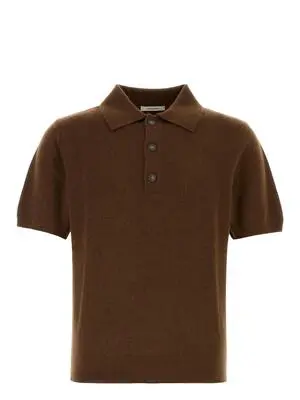 ENTIRE STUDIOS Wool-cashmere Polo Shirt - Brown
