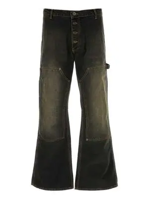 OFF-WHITE OFF-WHITE Wide-Leg Denim Jeans With Button Fly
