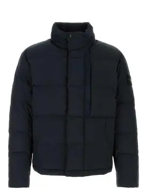 Stone Island STONE ISLAND Quilted Hooded Down Jacket Blue