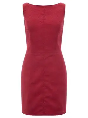ELISABETTA FRANCHI ELISABETTA FRANCHI Sleeveless Fitted Sheath Dress With Textured Finish