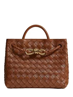 Bottega Veneta BOTTEGA VENETA Mini Intrecciato Leather Handbag Marrone