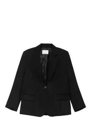 NINE:INTHE:MORNING Bella Single-breasted Notched-lapel Blazer - Black