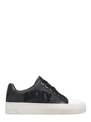Dkny Logo Embossed Sneakers - Black