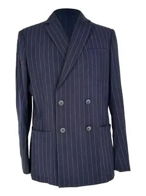 GIORGIO ARMANI Double-breasted Pinstripe Blazer