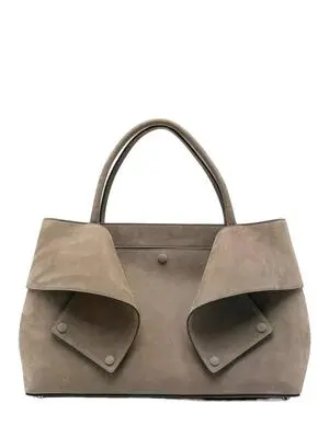 TOTEME Mercer Nubuck Leather Tote Bag - Grey