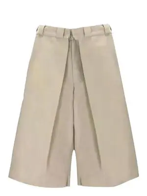 Givenchy Pleated Wide-leg Shorts - Neutrals
