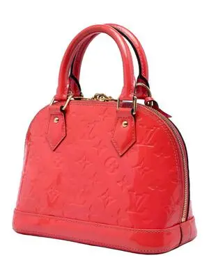 LOUIS VUITTON Louis Vuitton Monogram Vernis Alma BB Satchel