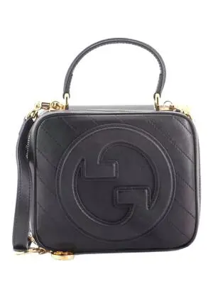 Gucci Blondie Nm Top Handle Shoulder Bag - Black