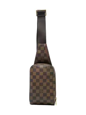 LOUIS VUITTON Damier Ebene Geronimos Crossbody Bag - Brown