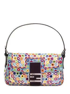 FENDI FENDI Baguette Bead-Embellished Shoulder Bag