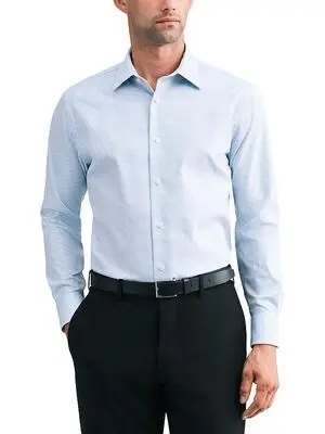 Bloomingdale'S Regular Fit Dress Shirt Exclusive - Blue