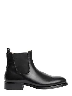 Sandro Leather Chelsea Boots - Black