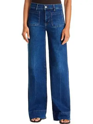 FRAME Le Slice Slim Palazzo Jeans - Folklore