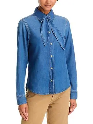 FRAME The Clementine Denim Shirt - Hideaway
