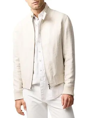 Rodd & Gunn Staveley Linen Bomber Jacket - Wheat