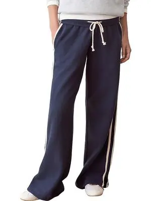 Marine Layer Marine Layer Cloud 9 Cotton Blend Fleece Track Pants Twilight
