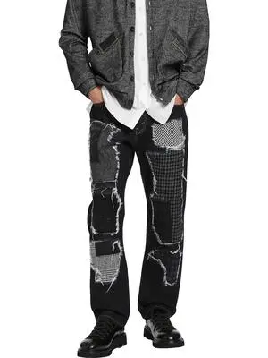 Junya Watanabe Patchwork Five-pocket Jeans - Blue