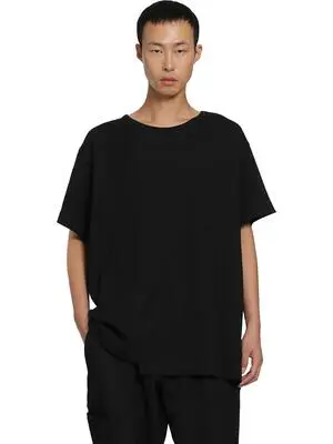 Yohji Yamamoto Vertical Panel Short Sleeve Tee - Black