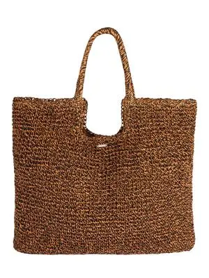 Roxy Coconut Pie Woven Tote Bag - Anthracite