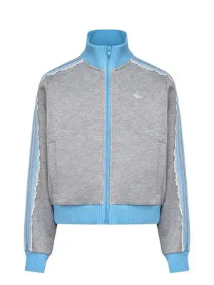 Adidas Knit Track Top - Medium Grey Heather