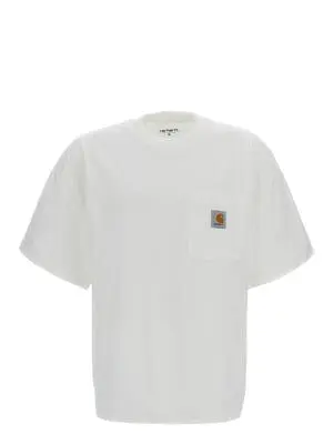 Carhartt Work In Progress MAGLIETTA WORK POCKET White
