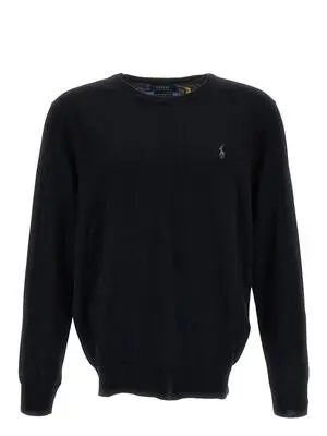 Polo Ralph Lauren Merino Wool Crew Neck Sweater - Nero
