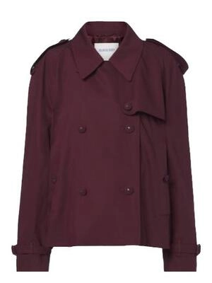 Burberry Short Trench Coat - Burgundy Red