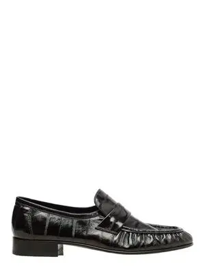 THE ROW The Row Soft Eel Skin Loafers