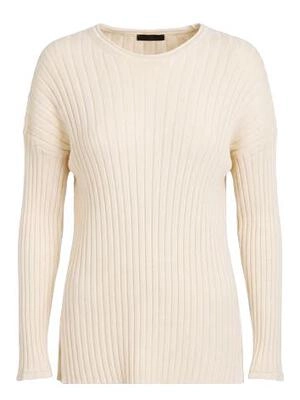 Herno Ribbed Knit Crewneck Sweater - White