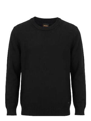 BOSS Cotton-polyester Crewneck Sweater - Black