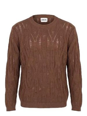 BERNA Sweater Size Cotton, Acrylic - Brown