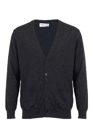DRUMOHR Merino Wool Cardigan - Blue