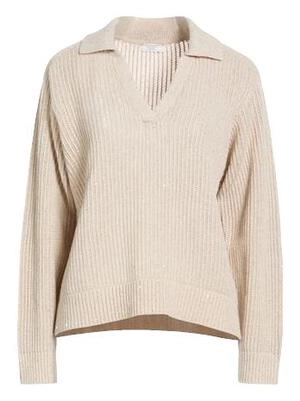 Peserico Pescorico Virgin Wool, Cashmere, Polyamide, Metal Fiber Sweater - Beige