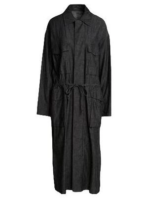 Y'S YOHJI YAMAMOTO Cotton Maxi Shirt Dress - Black