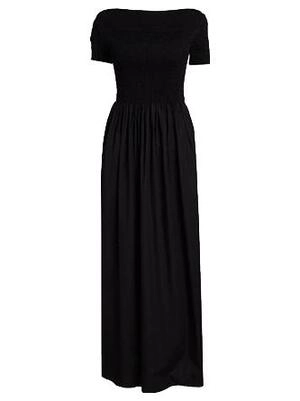 Faithfull The Brand Cotton Maxi Dress - Black