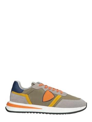 Philippe Model Low-top Suede And Textile Sneakers - Grey