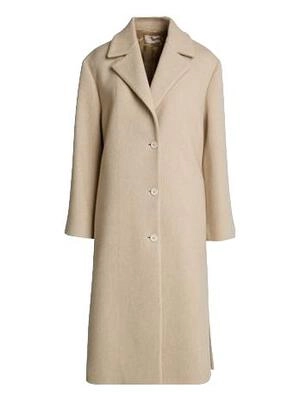 DRUMOHR Virgin Wool, Silk, And Cashmere Blend Single-breasted Coat - Beige