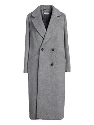 Peserico Pesericò Virgin Wool And Cashmere Double-breasted Coat - Grey