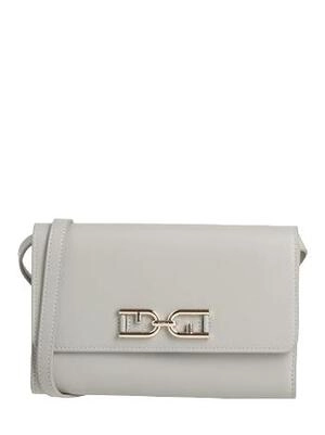 Furla Leather Clutch With Logo Embellishment - Grey