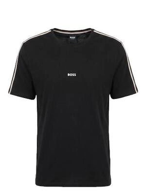 BOSS T-shirt Size Cotton, Elastane - Black