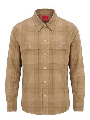 Hugo Shirt Size Cotton - Sand