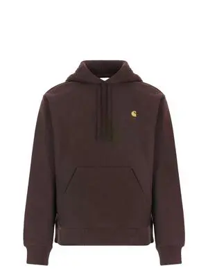 Carhartt Work In Progress American Script Logo-embroidered Hoodie - Red