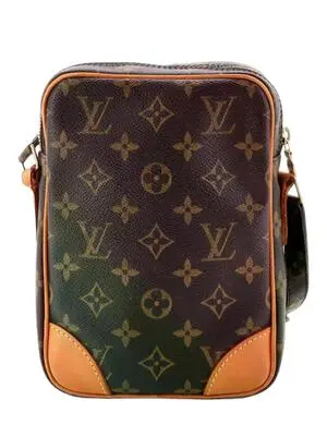 LOUIS VUITTON Danube Monogram Canvas Crossbody Bag - Brown