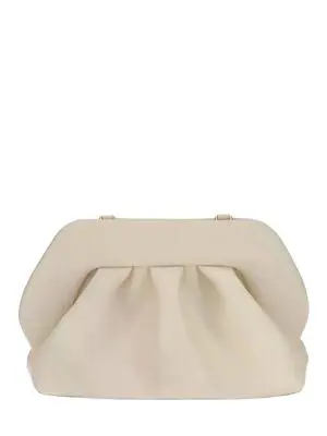 THEMOIRE Bios Ruched Clutch Bag - Neutrals