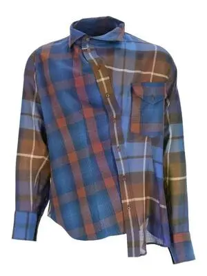 VIVIENNE WESTWOOD Vivienne Westwood Asymmetrical Tartan Wool Shirt